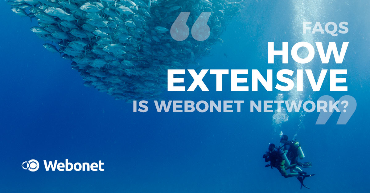 How extensive is the Webonet network?